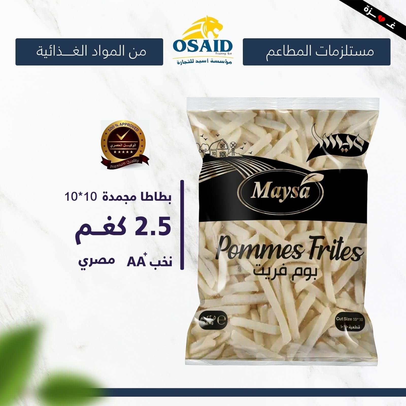 Maysa 10*10 cut fries - OSAID Trading Est